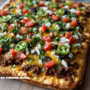 Taco Pizza: The Ultimate Fusion of Two Classics 🌮🍕 – Old fashioned Recipes